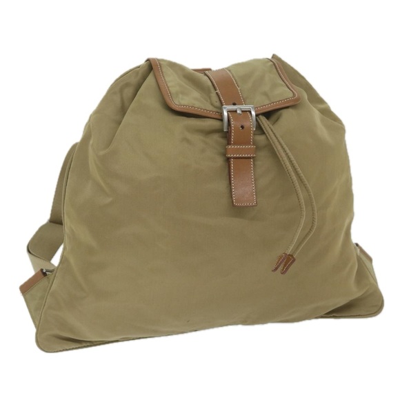 Prada | Bags | Prada Backpack Nylon Beige Auth 6398 | Poshmark